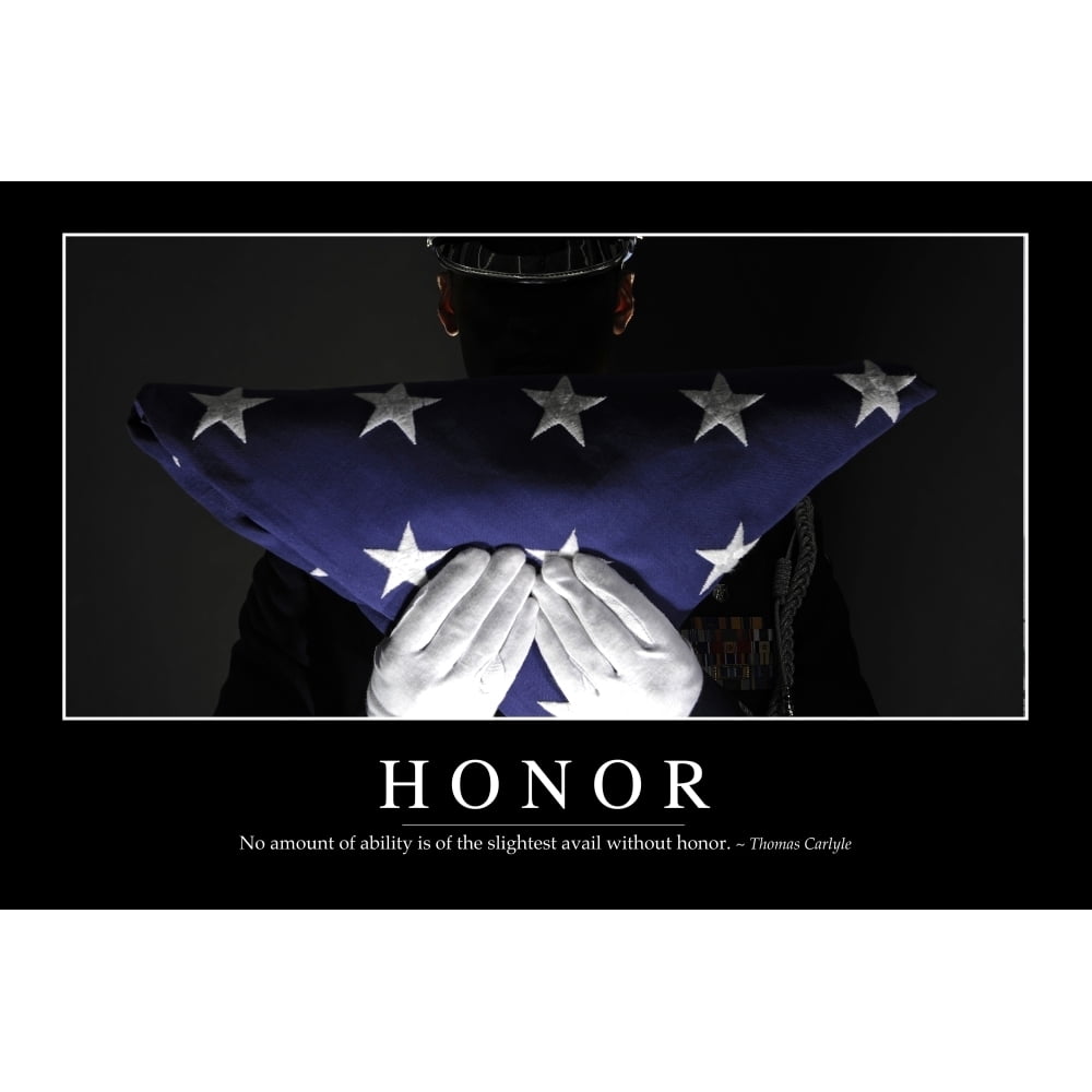Honor: Inspirational Quote and Motivational Poster Poster Print ...