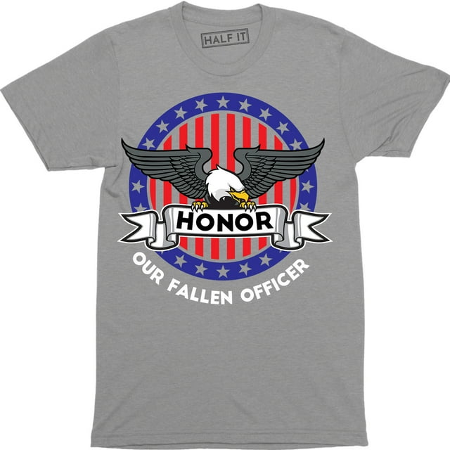 Honor Our Fallen Officers Thin Blue Line Flag Police Lives Matter Usa T ...