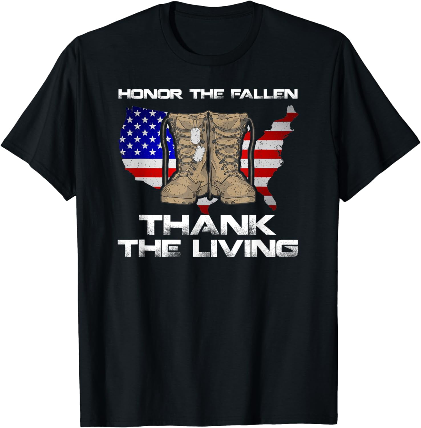 Honor The Fallen Thank The Living Military Veteran T-Shirt - Walmart.com