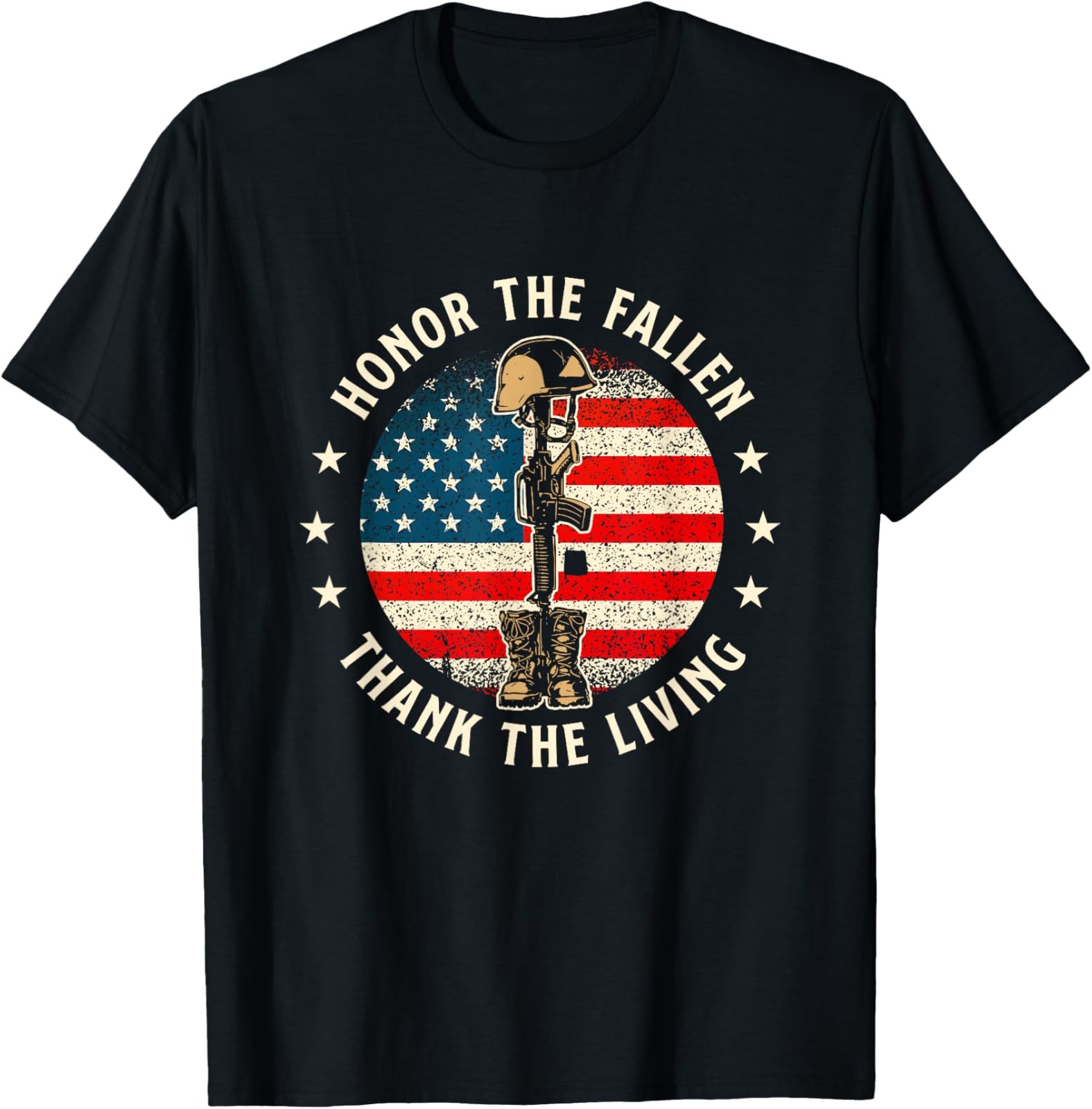 Honor The Fallen Thank The Living - Patriotic Memorial Day T-Shirt ...