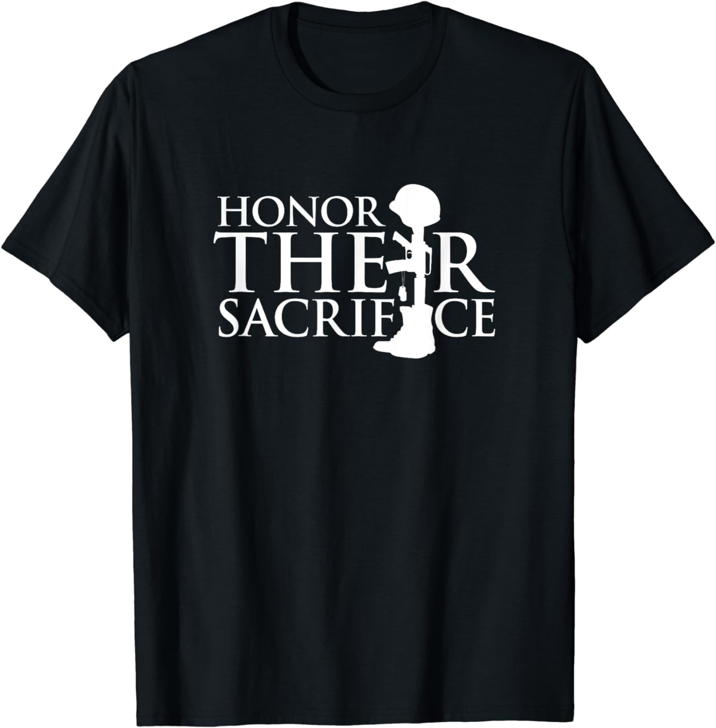 Honor Their Sacrifice American Soldier T-Shirt - Walmart.com