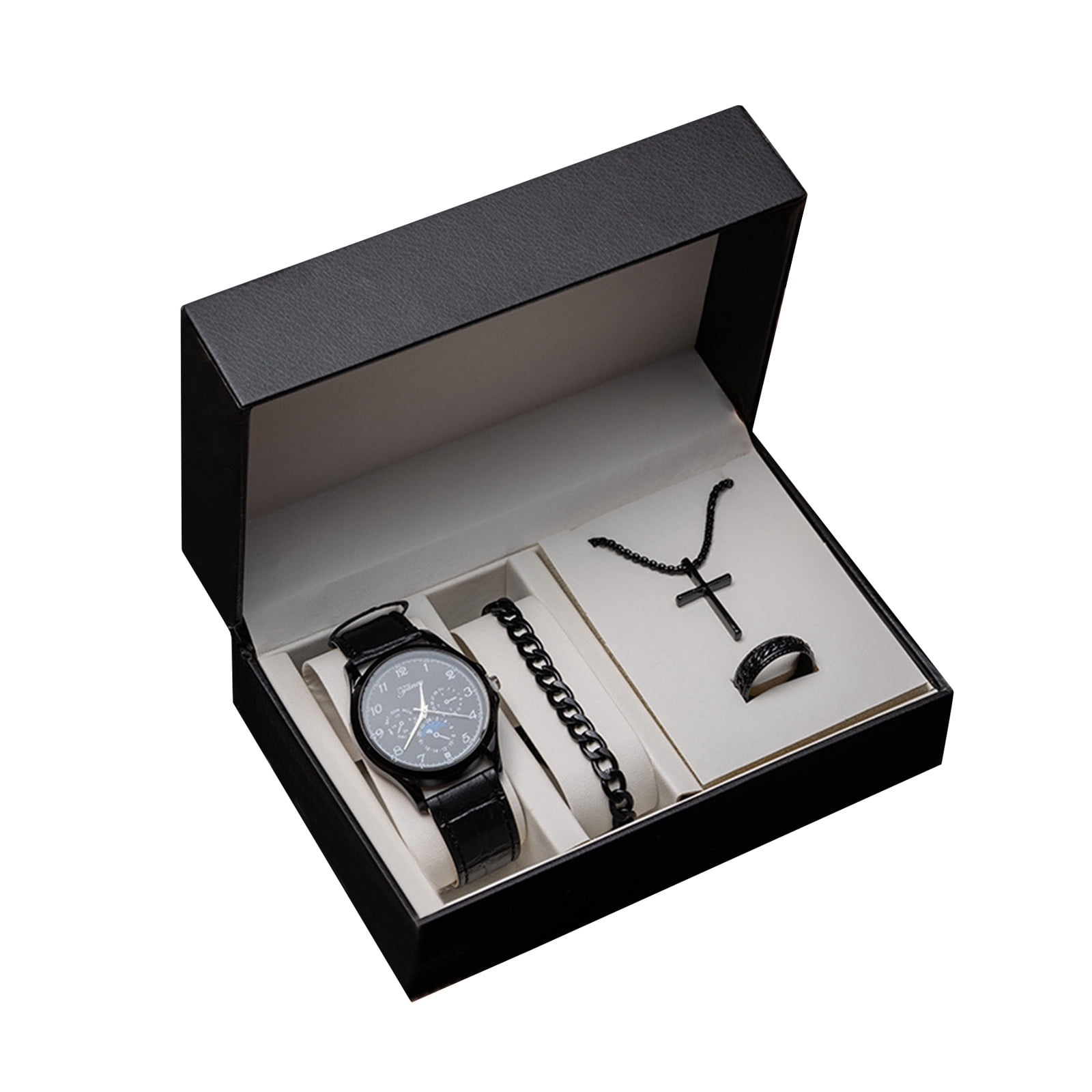 Honor Your Dad: Men's Quartz Watch Gift Pack - Box, Watch, Bracelet ...