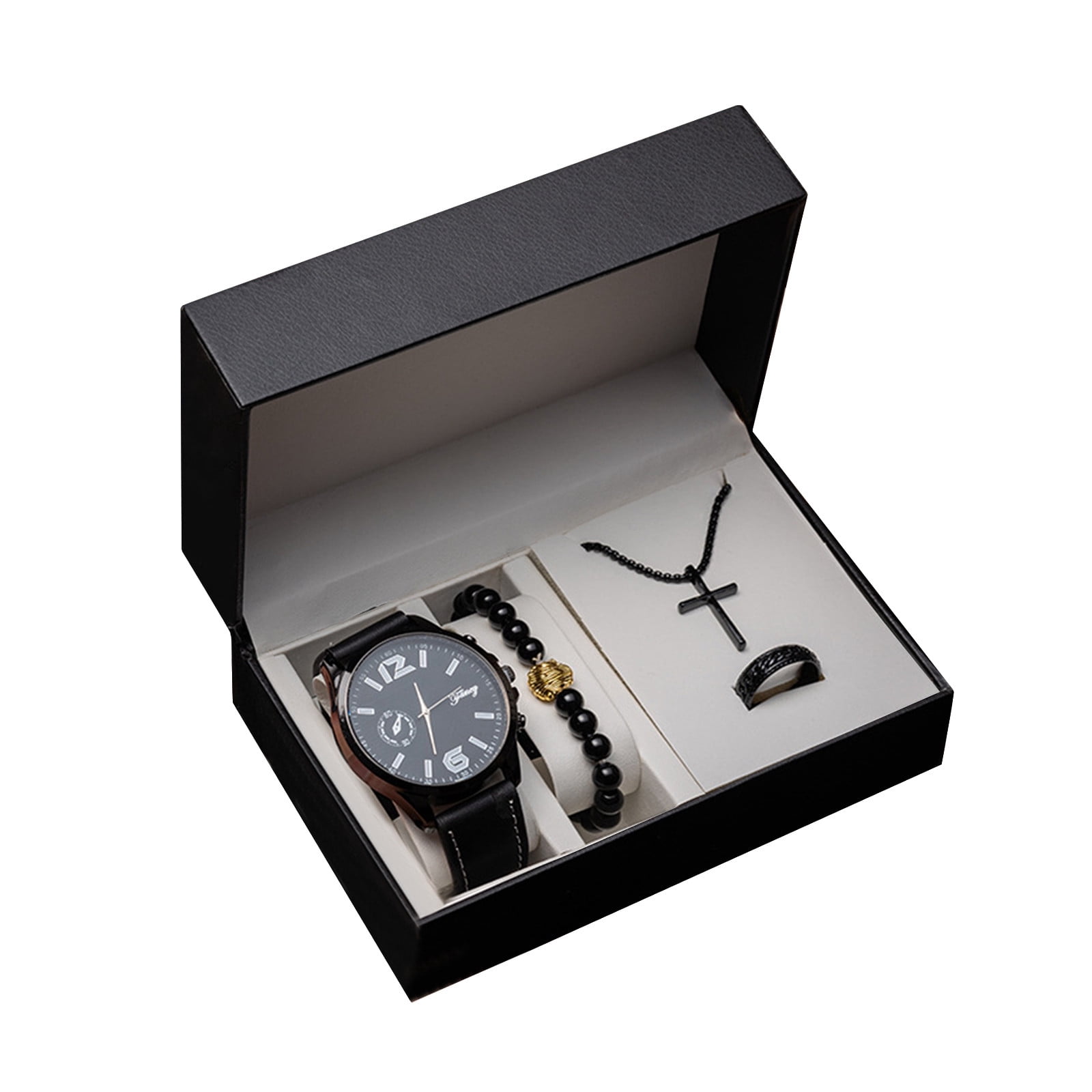 Honor Your Dad: Men's Quartz Watch Gift Pack - Box, Watch, Bracelet ...