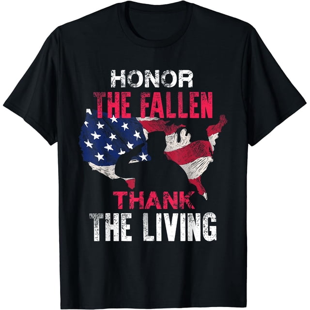 Honor the Fallen Veteran Themed Military Support T Shirt T-Shirt ...