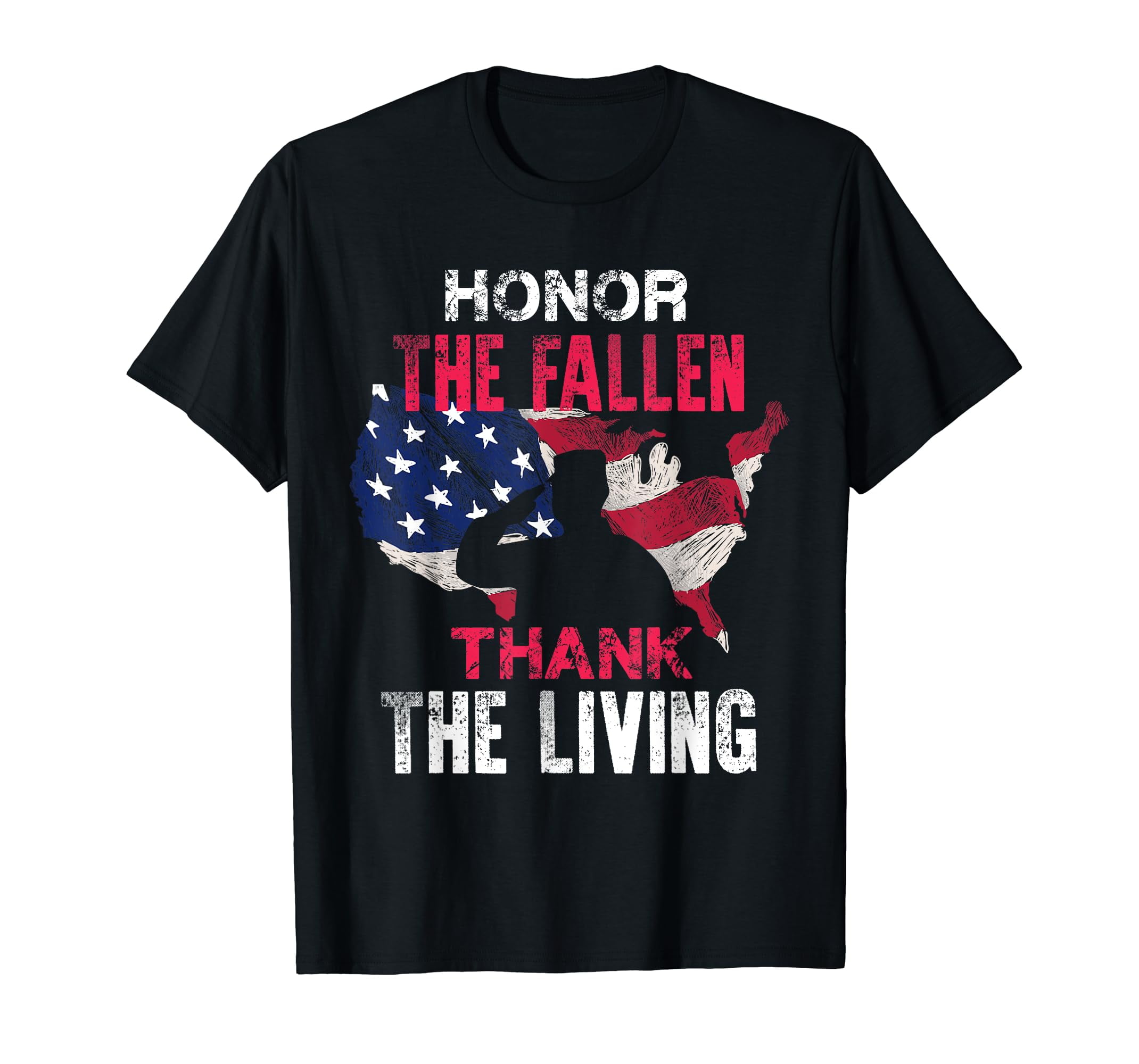 Honor the Fallen Veteran Themed Military Support T Shirt T-Shirt ...