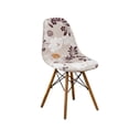 HonorHut Curved Back Armless Chair Cover Jacquard Shell Stretchable ...