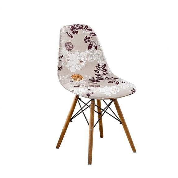 HonorHut Curved Back Armless Chair Cover Jacquard Shell Stretchable ...