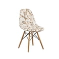 HonorHut Curved Back Armless Chair Cover Jacquard Shell Stretchable ...