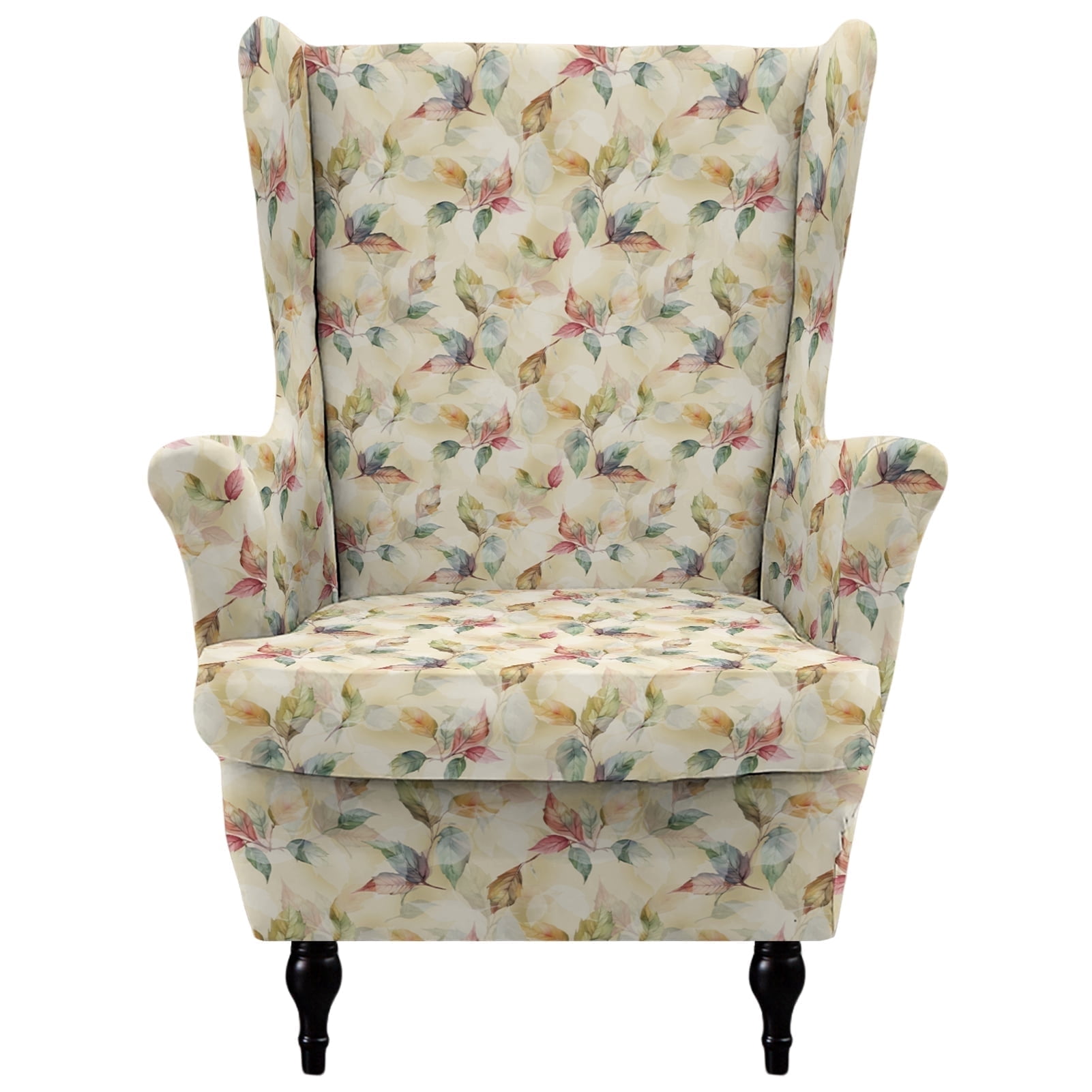 HonorHut Wing Back Chair Slipcovers Armchair Cover 2-Piece Set Stretch ...