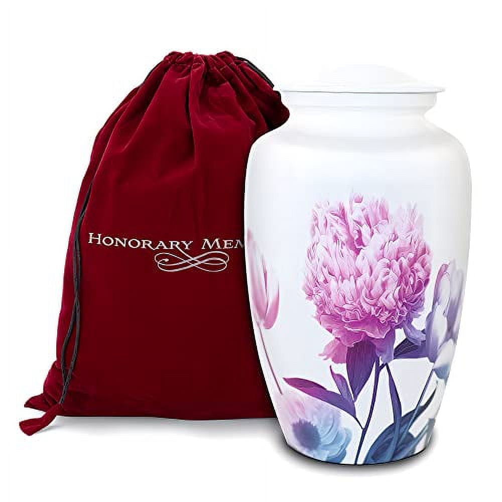 Honorary Memorials Eternal Bloom Flower Cremation Urn for Human Ashes ...