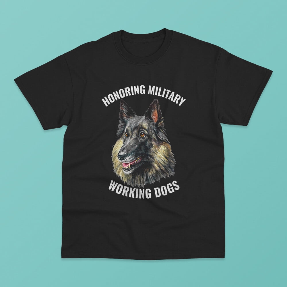 Honoring Military Working Dogs Belgian Classic T-Shirt - Walmart.com