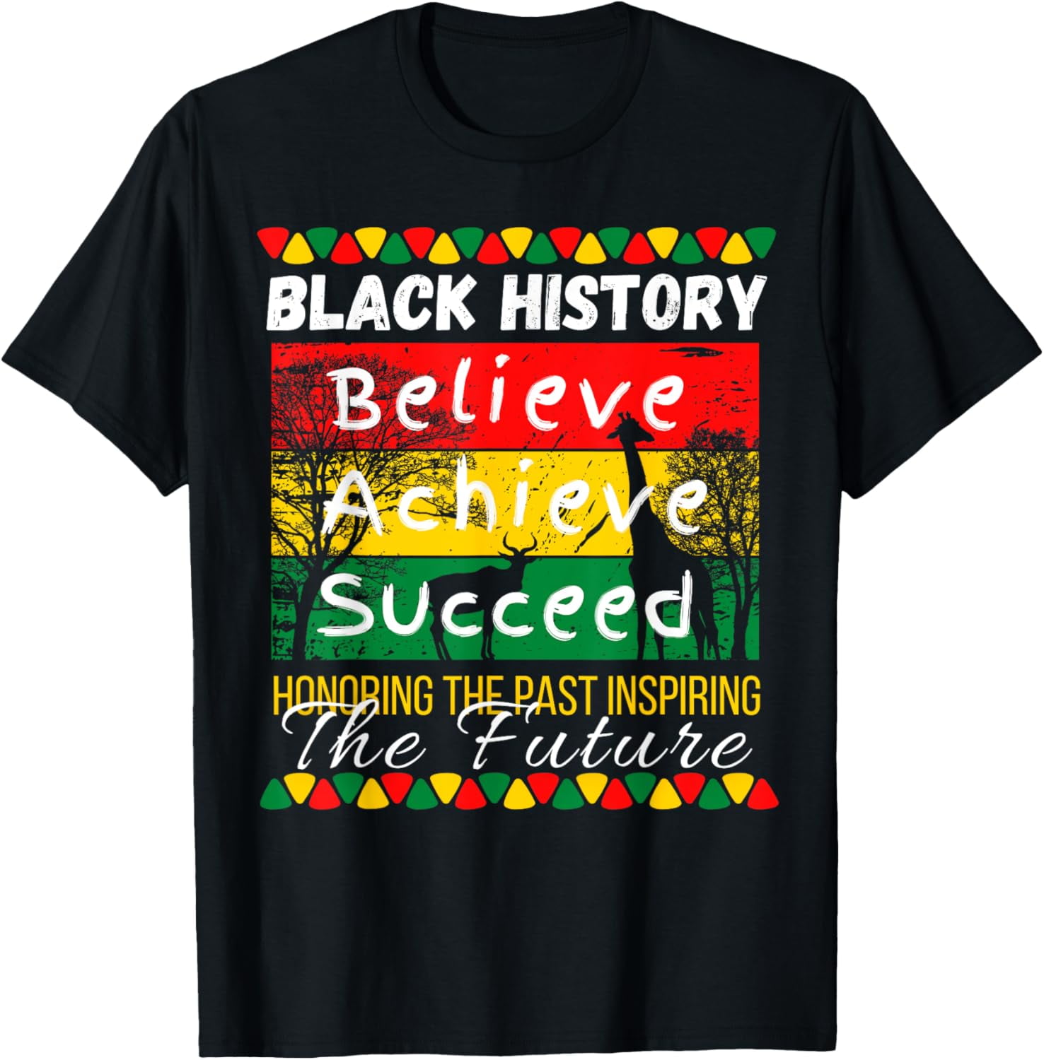 Honoring The Past Inspiring The Future Black History Month T-Shirt ...