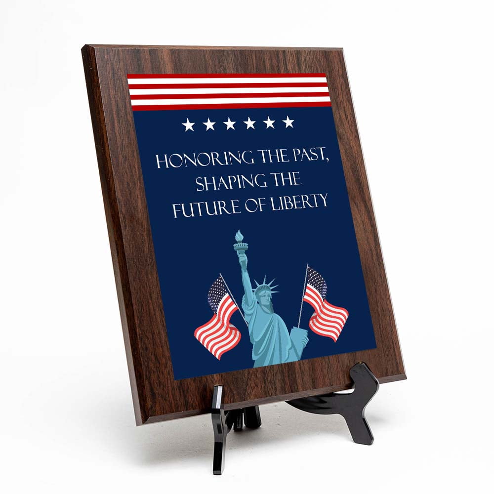 Honoring the Past, Shaping the Future of Liberty, Wooden Frame 9x12 ...