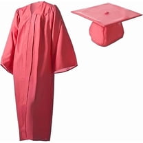 Academic Graduation Cap and Gown Shiny White in Size 48 (5'3" - 5'5 ...