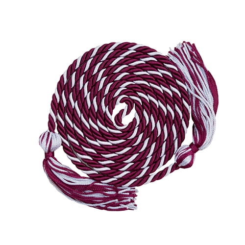 Honors Graduation Academic Honor Cord |(Maroon/Silver) - Walmart.com