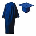 Honors Graduation Academic Matte Royal Blue Cap and Gown Set in Size 66 ...