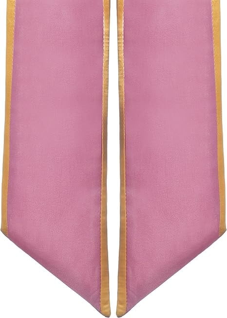 Honors Graduation Academic Stoles/Sashes with Angled Cut and Trim (Pink ...