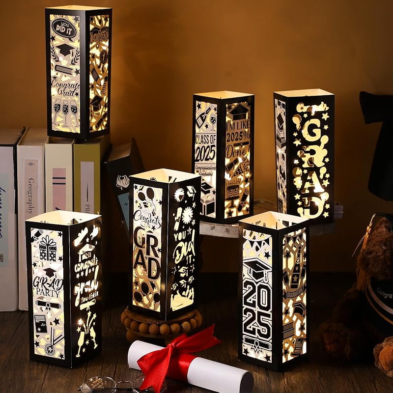 Honoson 12 Pcs Light Up Graduation Centerpieces Class of 2025 ...