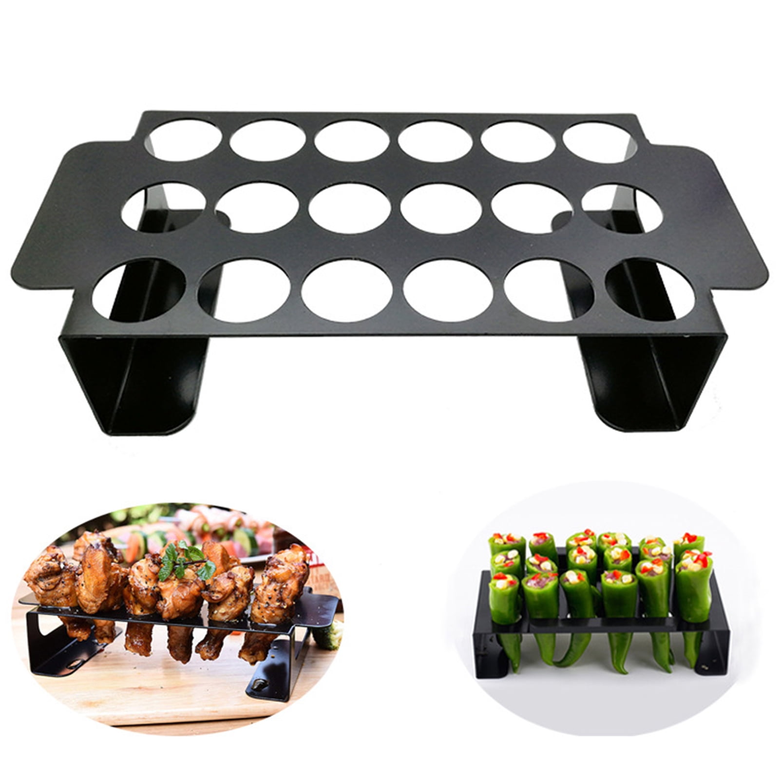Honrane 18-Hole Grill Rack - Non-Stick, Rustproof, Heat-Resistant, with ...