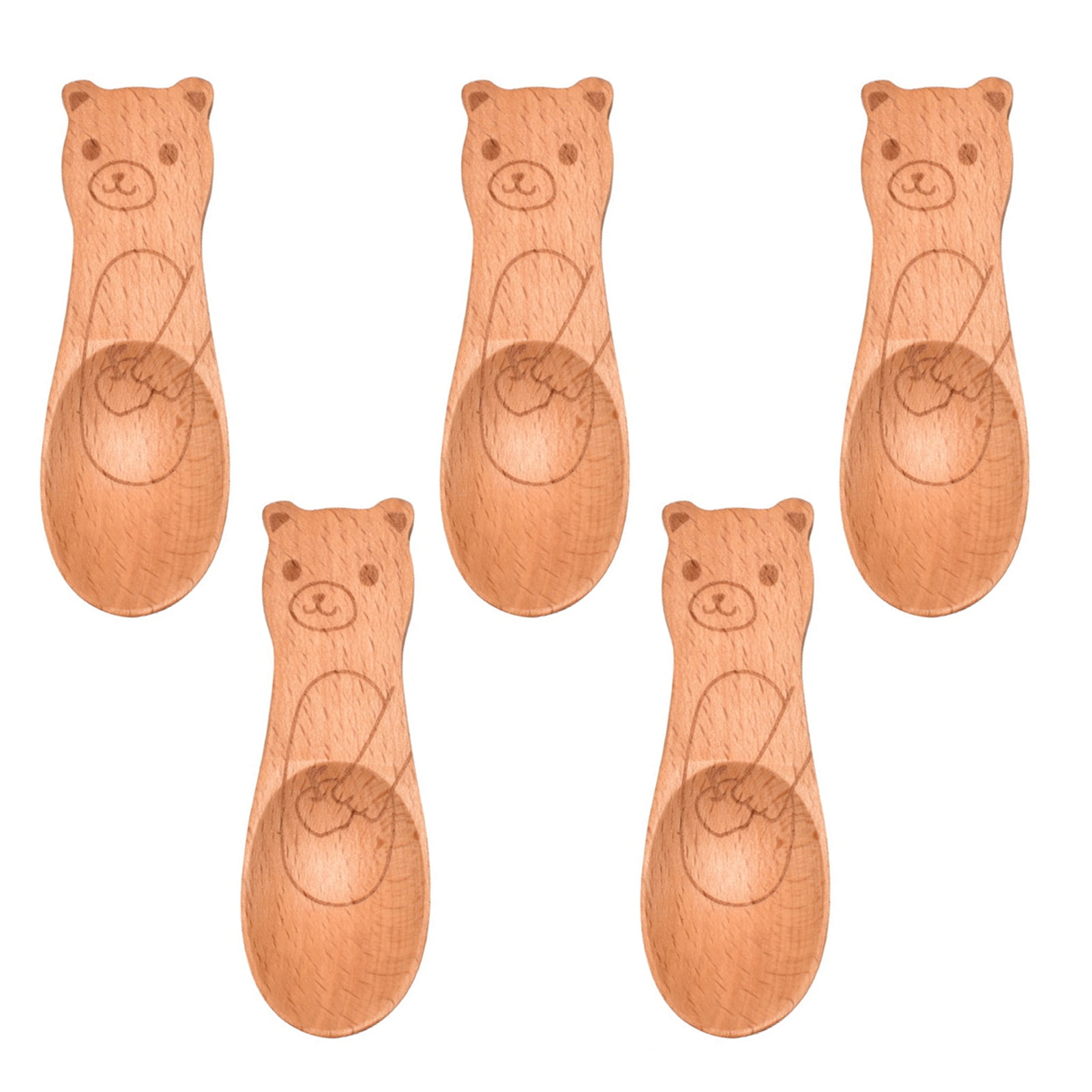 Honrane Durable Wooden Spoons Wooden Spoons for Kids 5pcs Wooden Spoons ... Honrane Durable Wooden Spoons Wooden Spoons for Kids 5pcs Wooden Spoons ...