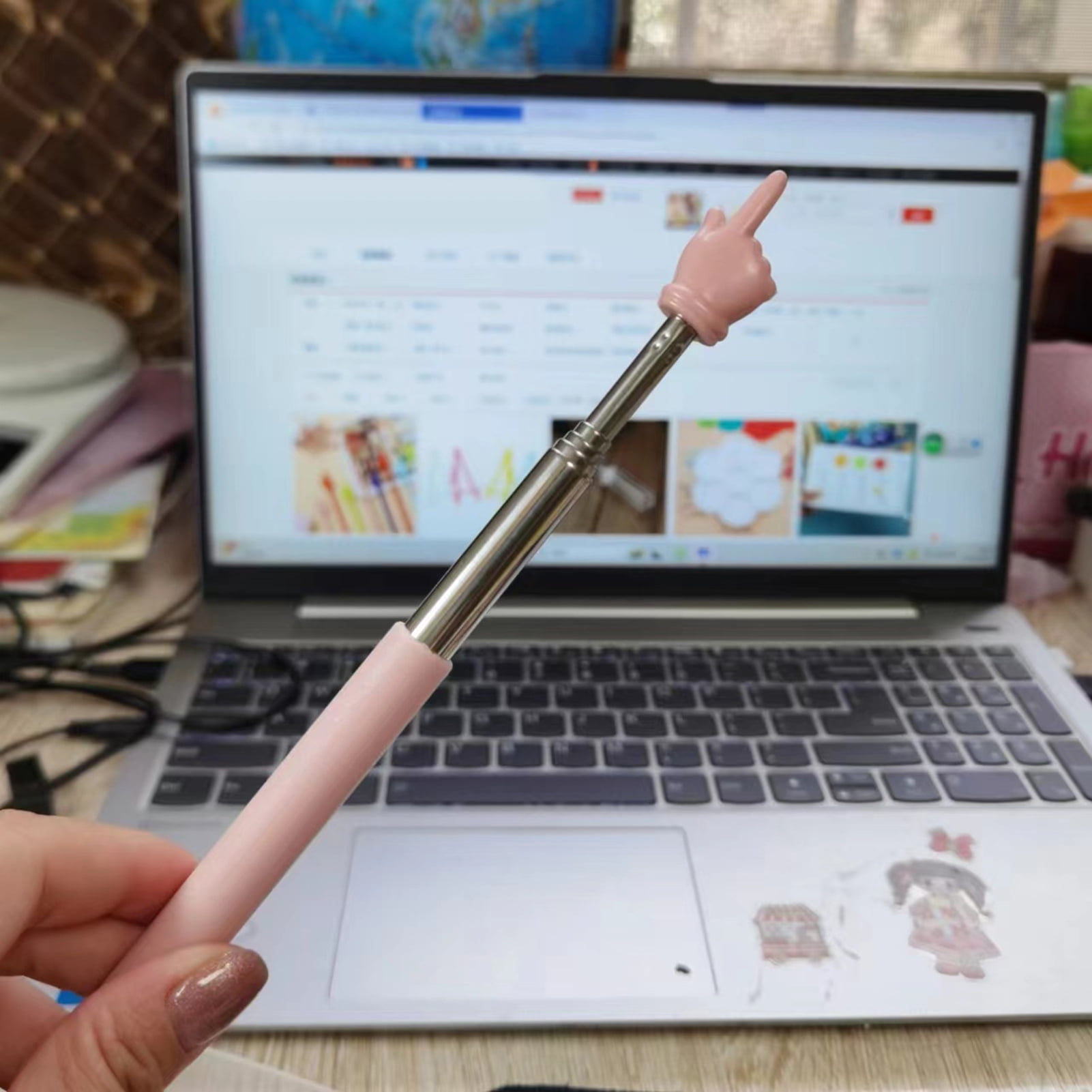 Honrane Extendable Finger Stick Adjustable Whiteboard Stick Extendable ...