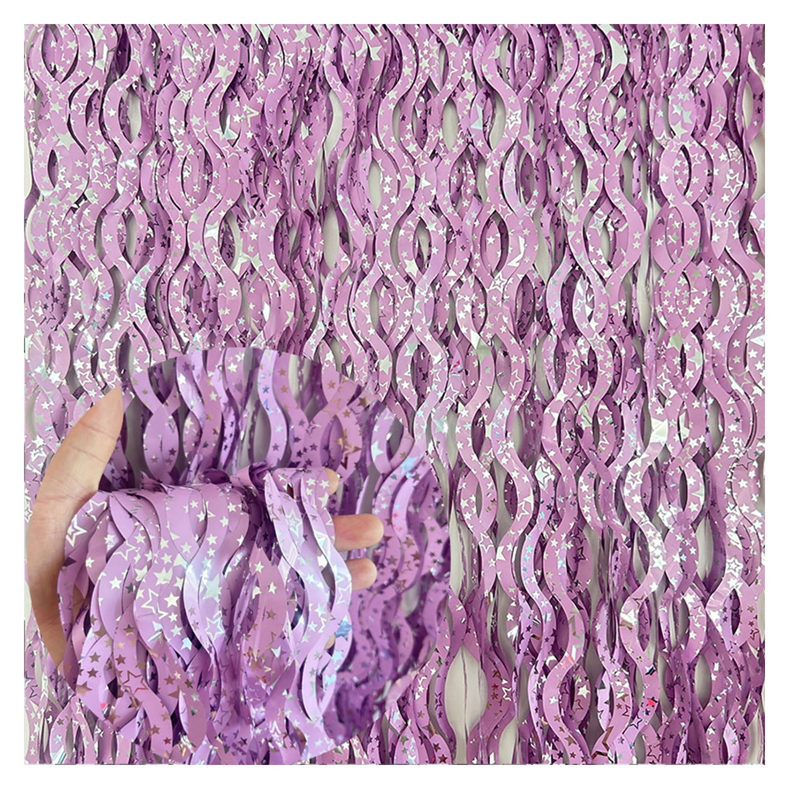 Honrane Foil Fringe Rain Curtain Sparkling Rain Curtain Decoration for ...