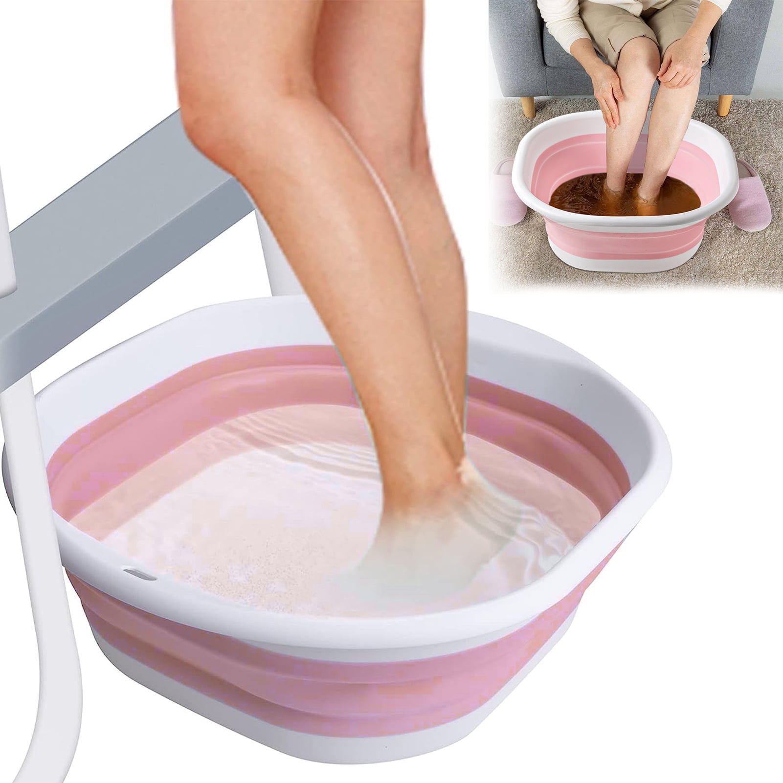 Honrane Portable Collapsible Pool Foot Bath Basin - Foot Wash Basin Tub ...