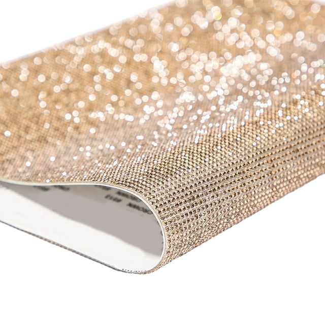 Honrane Self-adhesive Ribbon Glass Ribbon Self-adhesive Faux Crystal ...