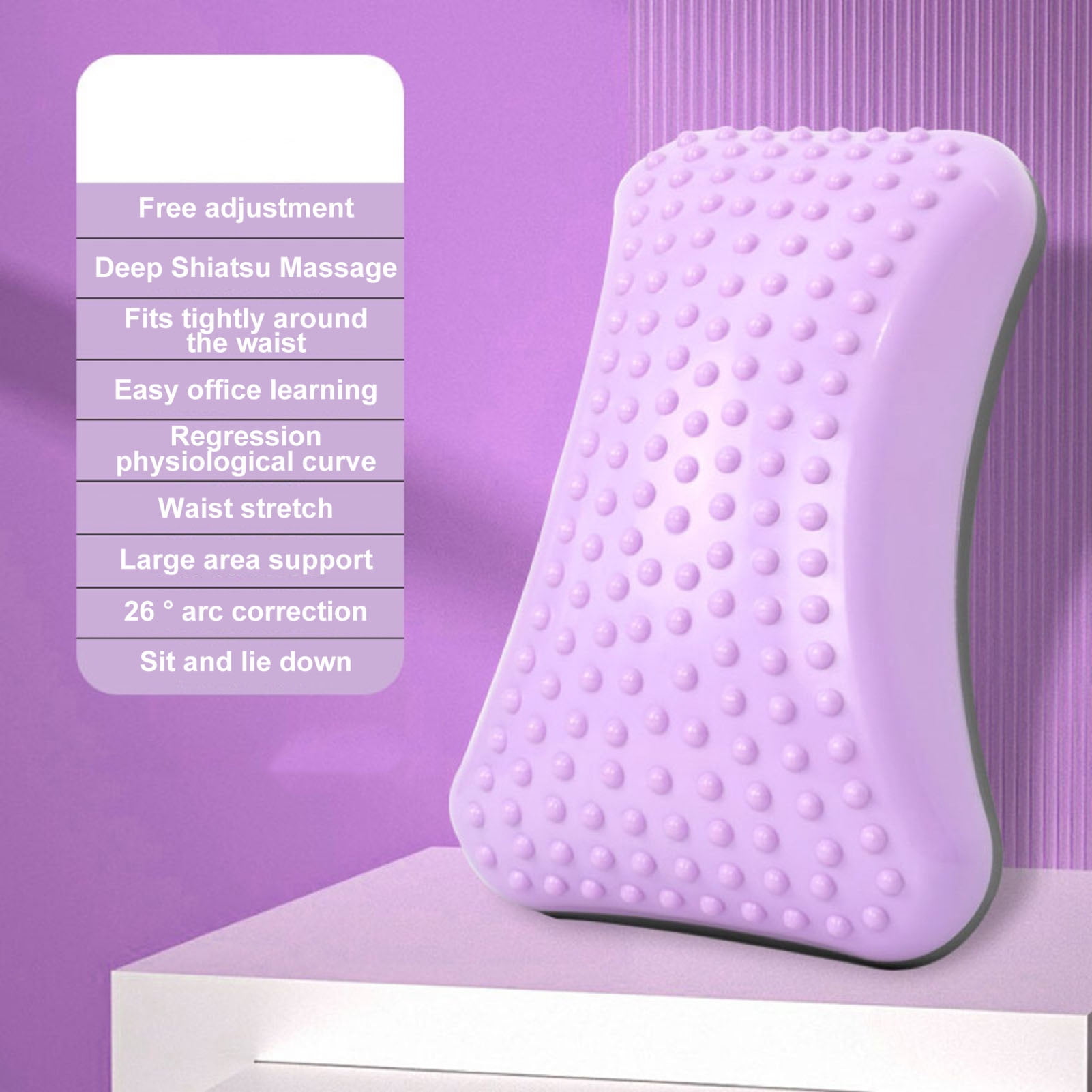 Honrane Spine Board Inflatable Back Stretcher Lumbar Relaxer with 3d ...