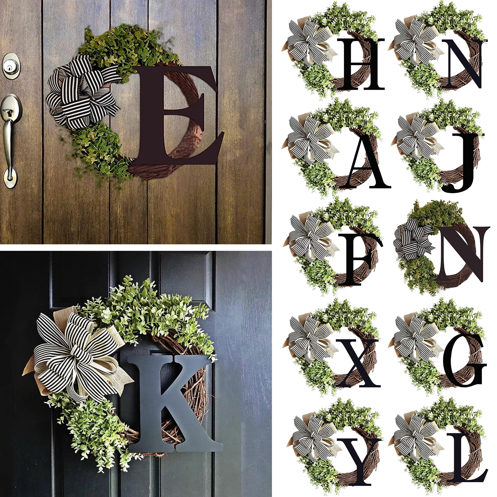 Honrane Weather Resistant Wreath Pendant - Easy to Hang, Colorfast, Not ...