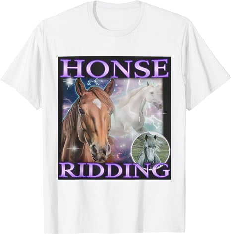 Honse Ridding Funny Horse Meme for Men Women - Walmart.com