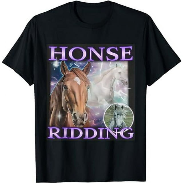 Honse Ridding Funny Horse Meme for Men Women - Walmart.com