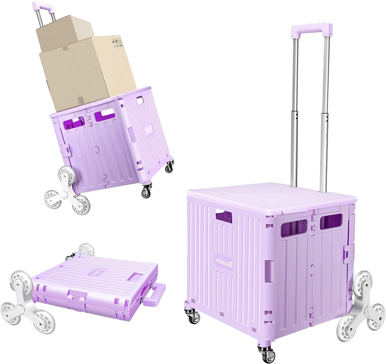 Honshine Foldable, Collapsible Rolling Plastic Cart, 1-Piece, Other ...