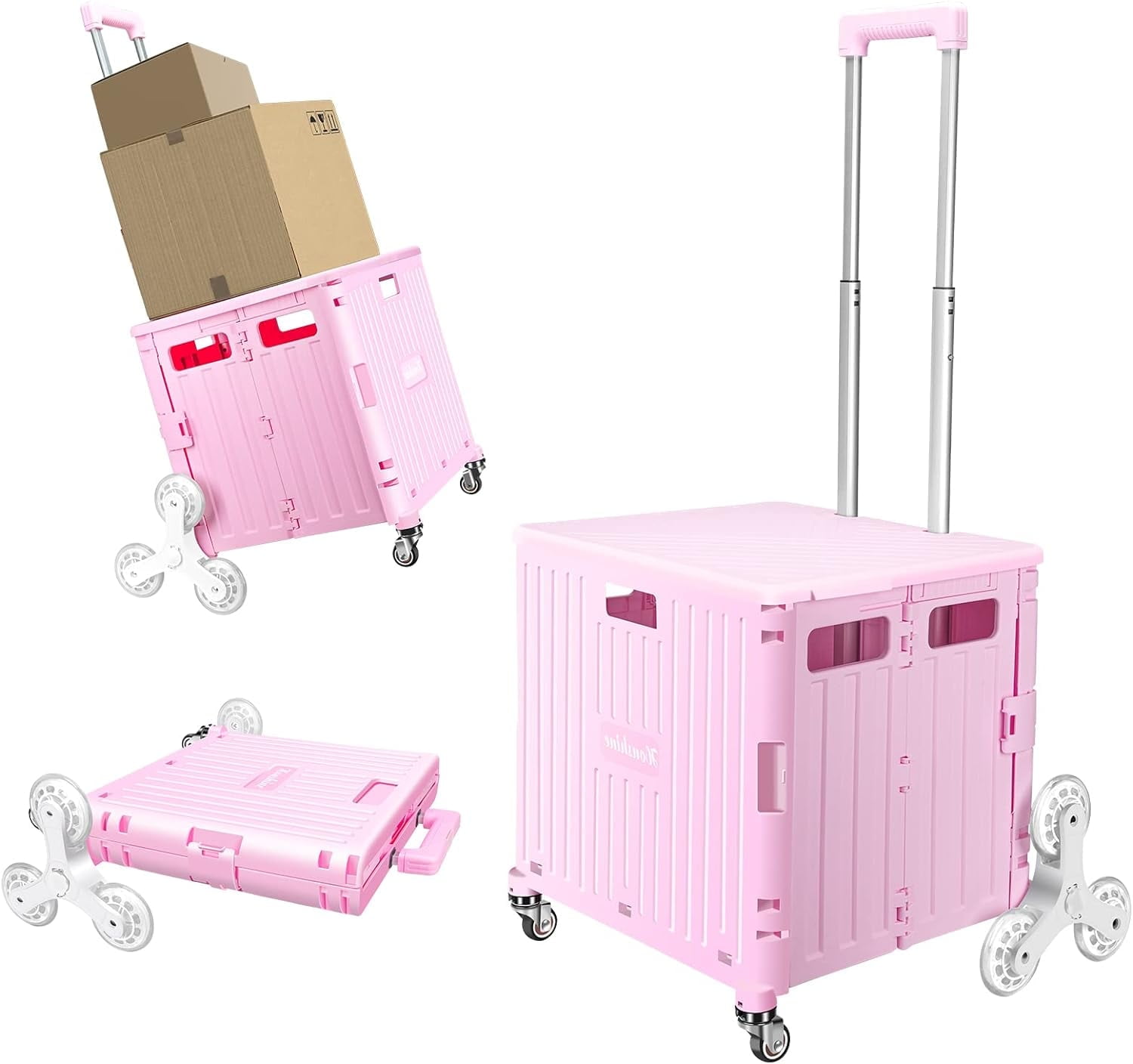 Honshine Foldable, Collapsible Rolling Plastic Cart, 1-Piece, Other ...