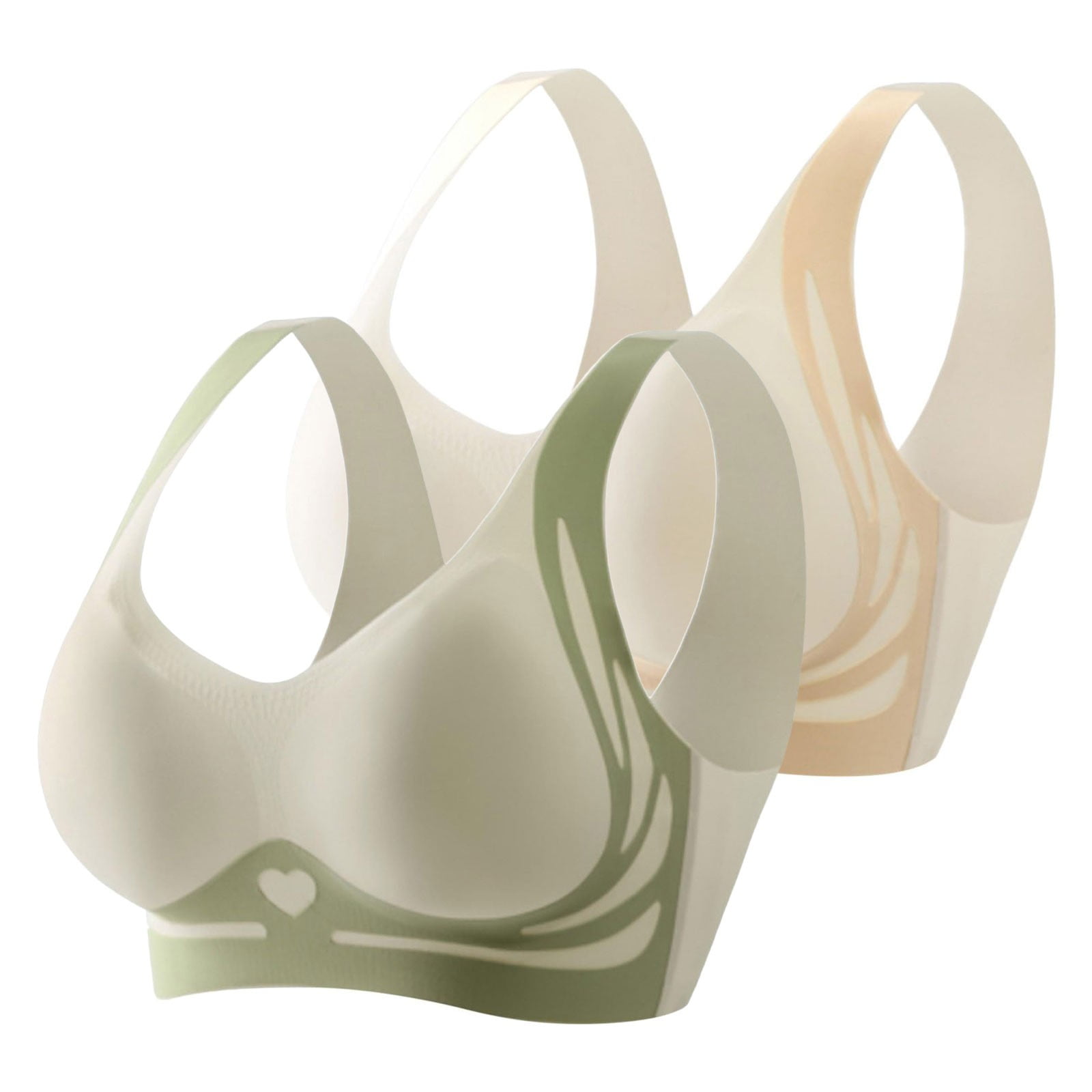 Hontri Anti-Gravity Sports Bra 2-Pack - High Impact Wireless Support ...
