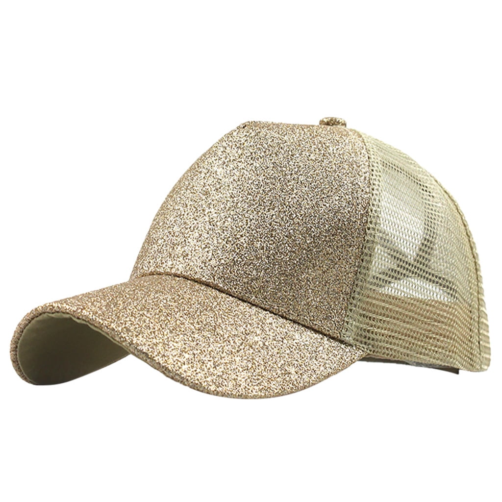 Hontri Baseball Cap Ponytail Messy Buns Trucker Plain Baseball Visor ...