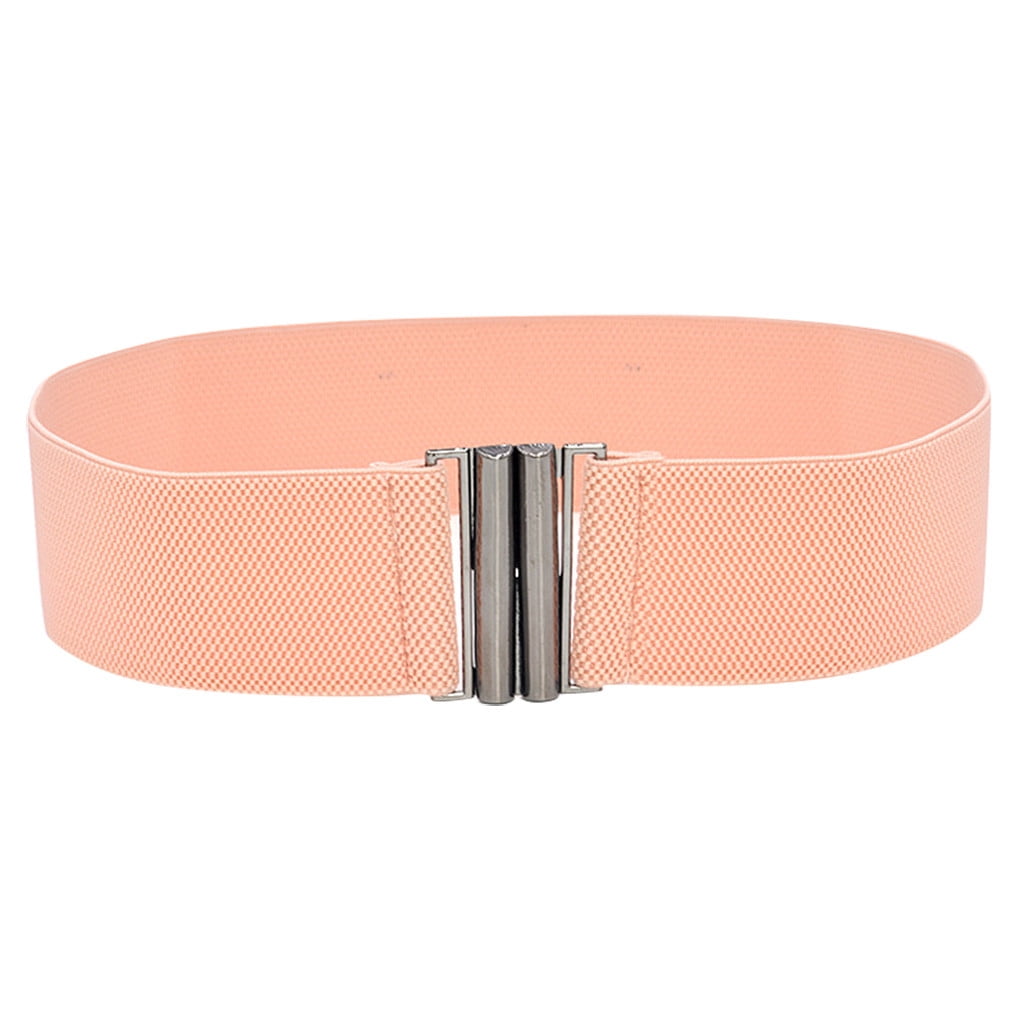 Hontri Belts for Women Buckle Stretch Dress Belt Lady Elastic Waist ...