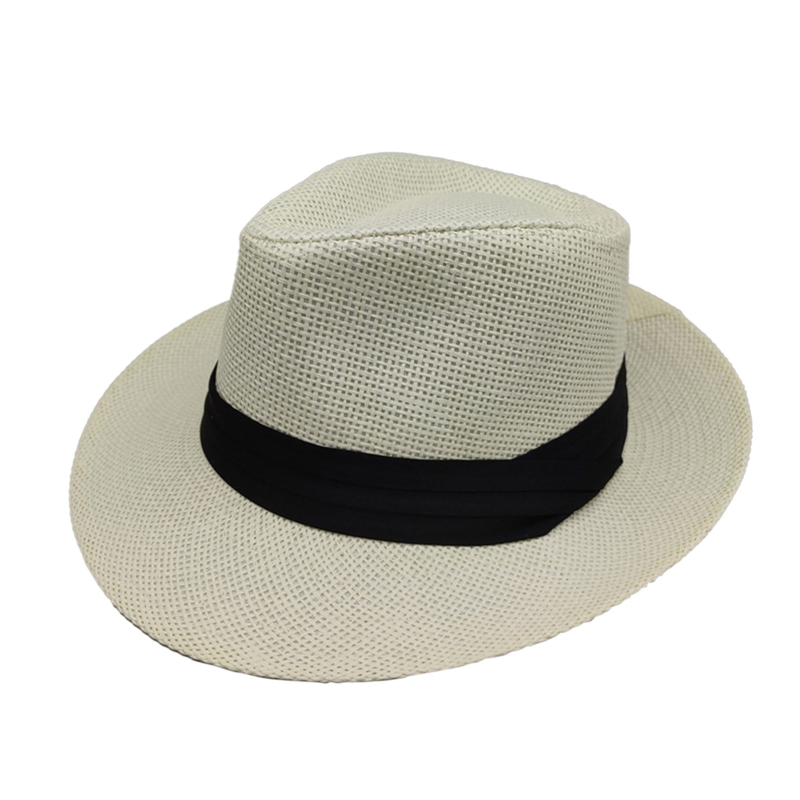 Hontri Bucket Hats in Sale, Unisex Men Women Panama Wide Brim Straw Hat ...