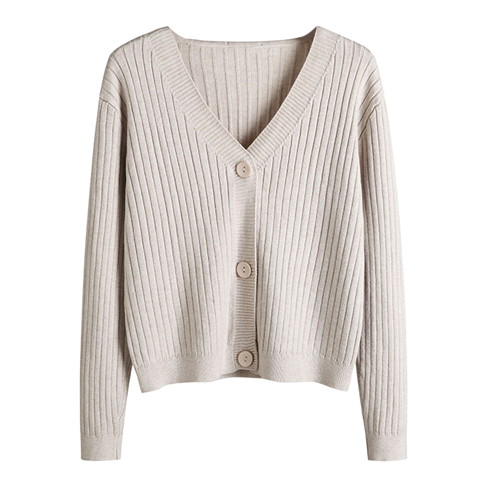 Hontri Women's Cardigan, Women's Autumn and Winter Long Sleeve V Neck ...