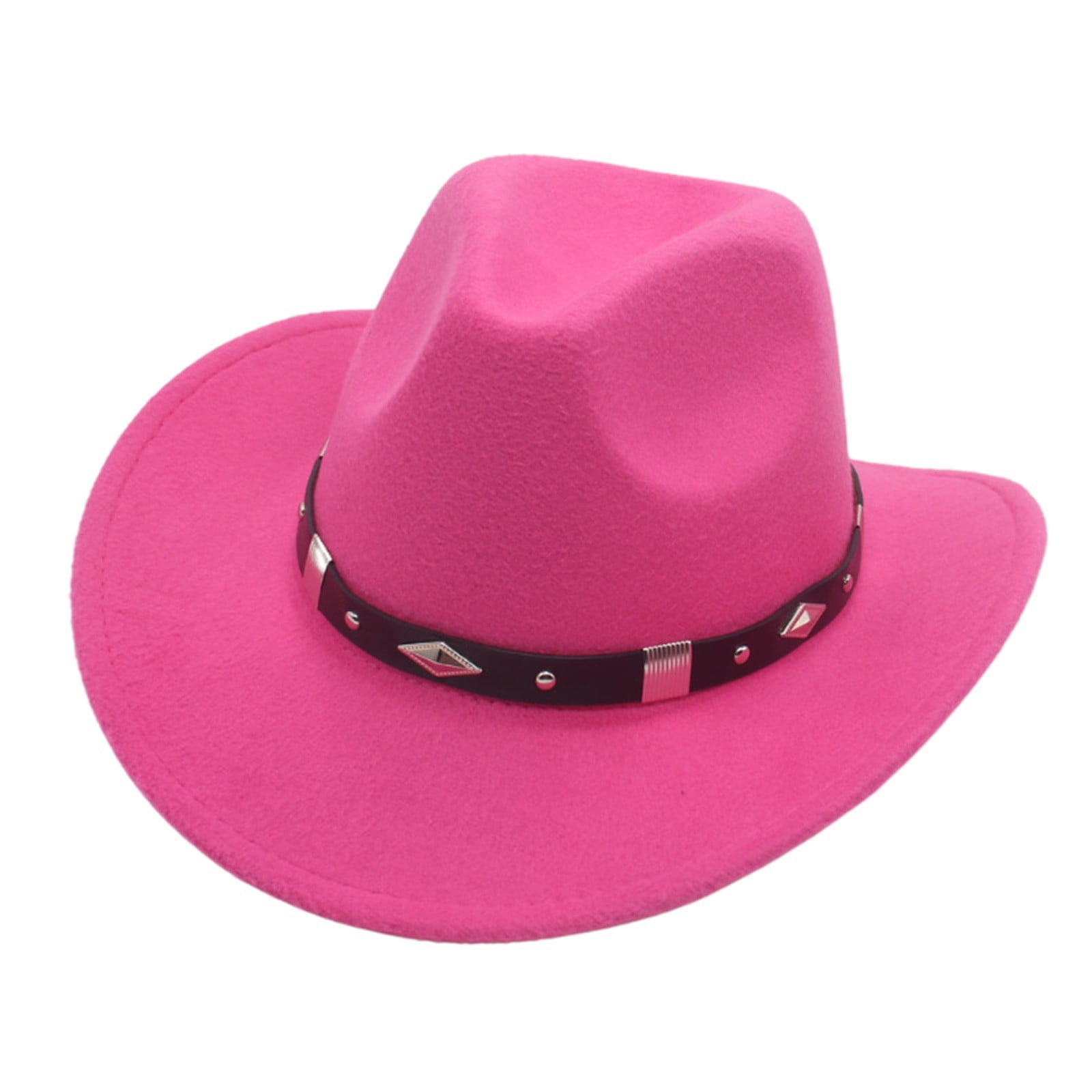 Hontri Cowboy Hat Clearance! Bowler Hat with Belt Buckle Western Style ...
