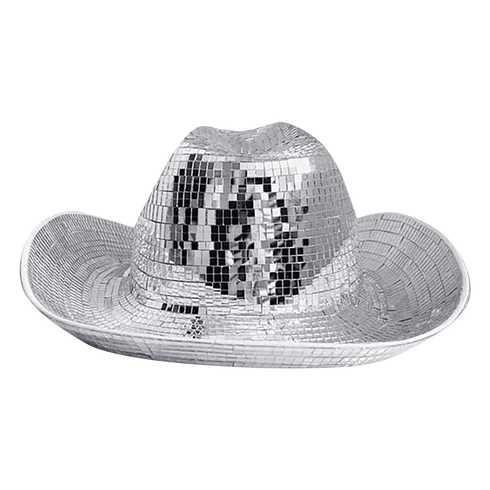Hontri Cowboy Hat Hat New Prom Party Reflective Fisherman Cowboy Hat ...