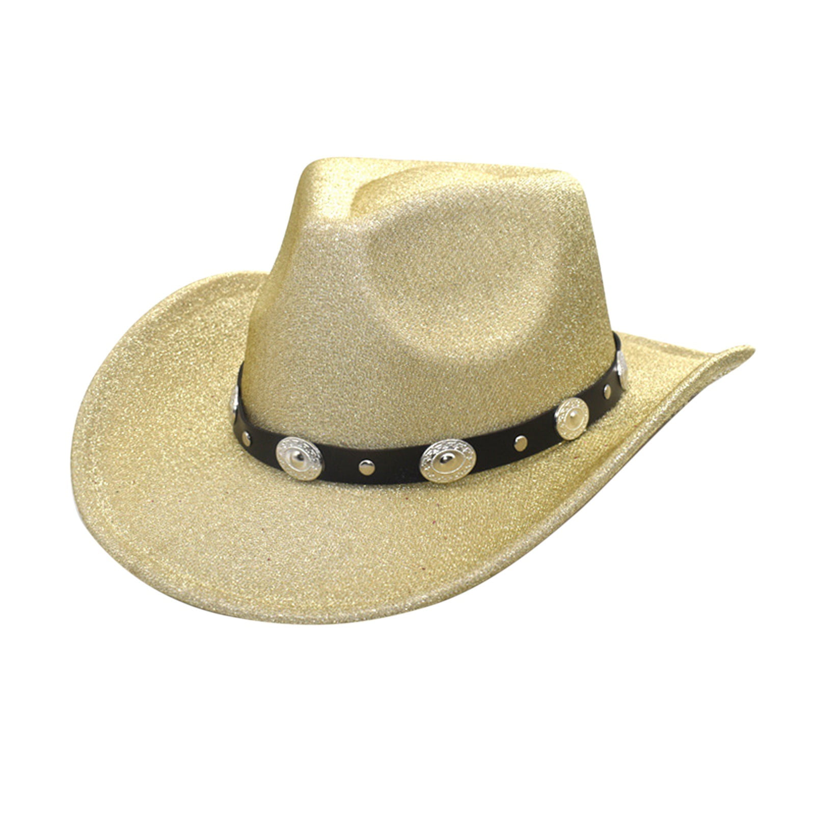 Hontri Cowboy Hat on Sale, Women's Large Brim Cowboy Hat Western Bowler ...