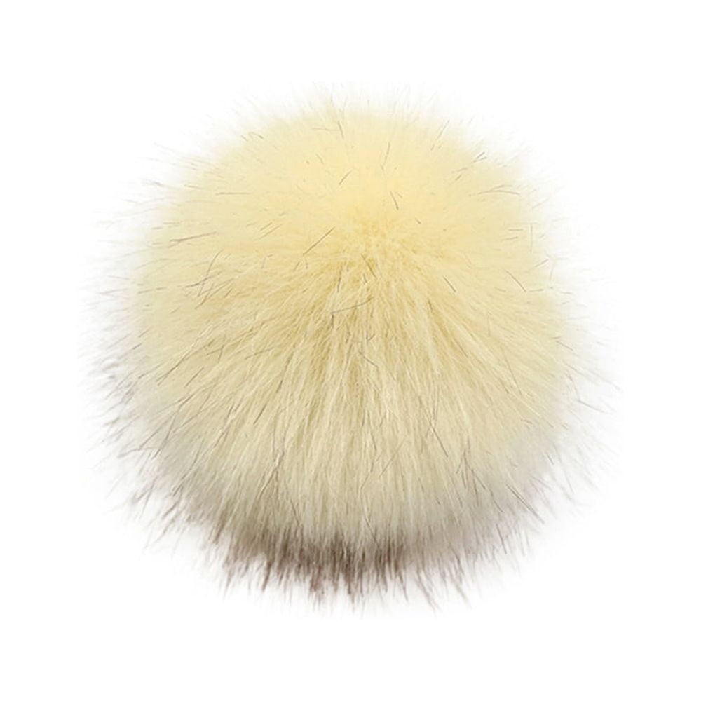 Hontri Fur Pom Poms for Hats Knitting Pom Diy Button Hats Pom ...