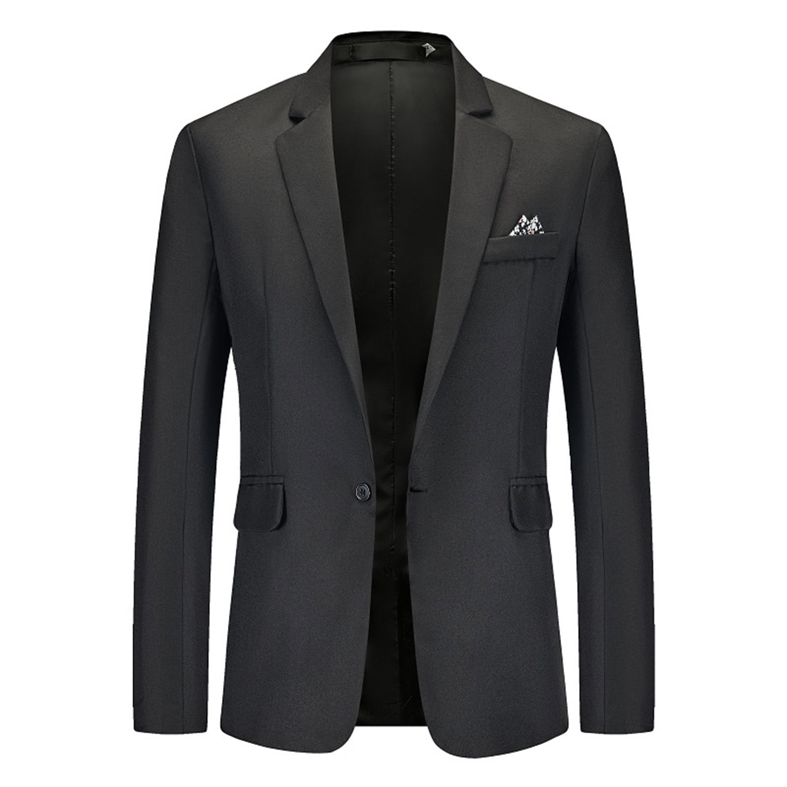 Hontri Men's Suit Slim Fit Deals under $15, Mens Suit Slim Fit One ...