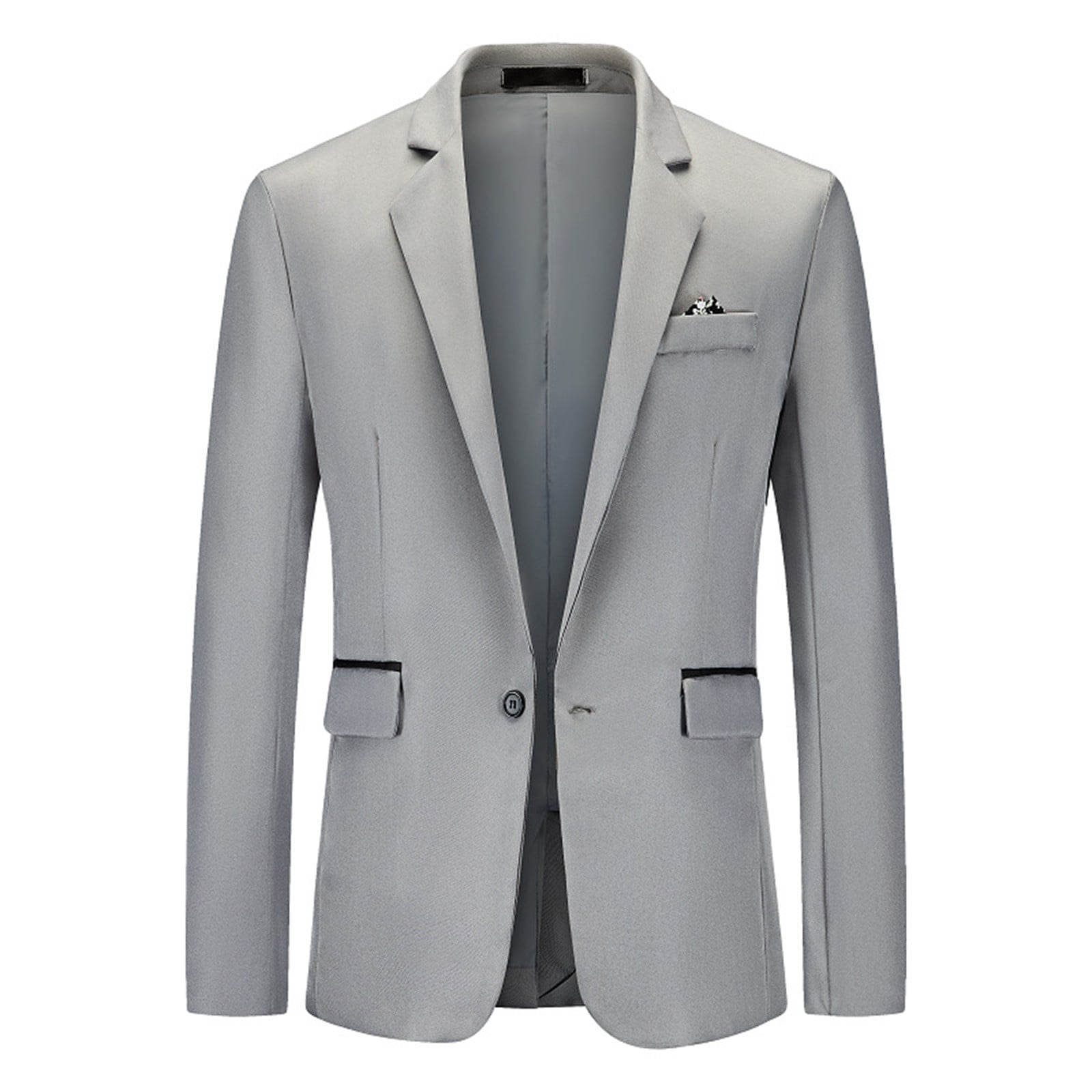 Hontri Men's Suit Slim Fit Deals under $15, Mens Suit Slim Fit One ...