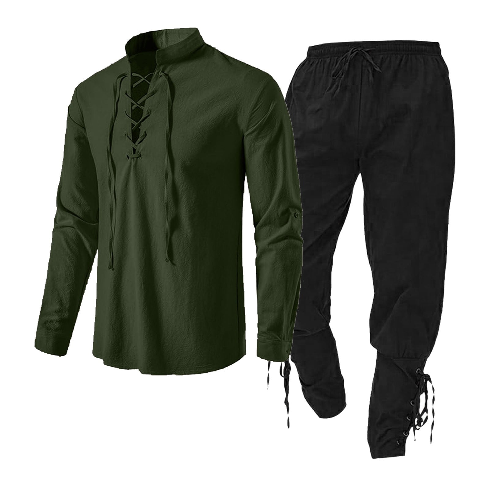 Hontri Men's Suits Medieval Men's Clothing Set Men's Clothing Set with ...