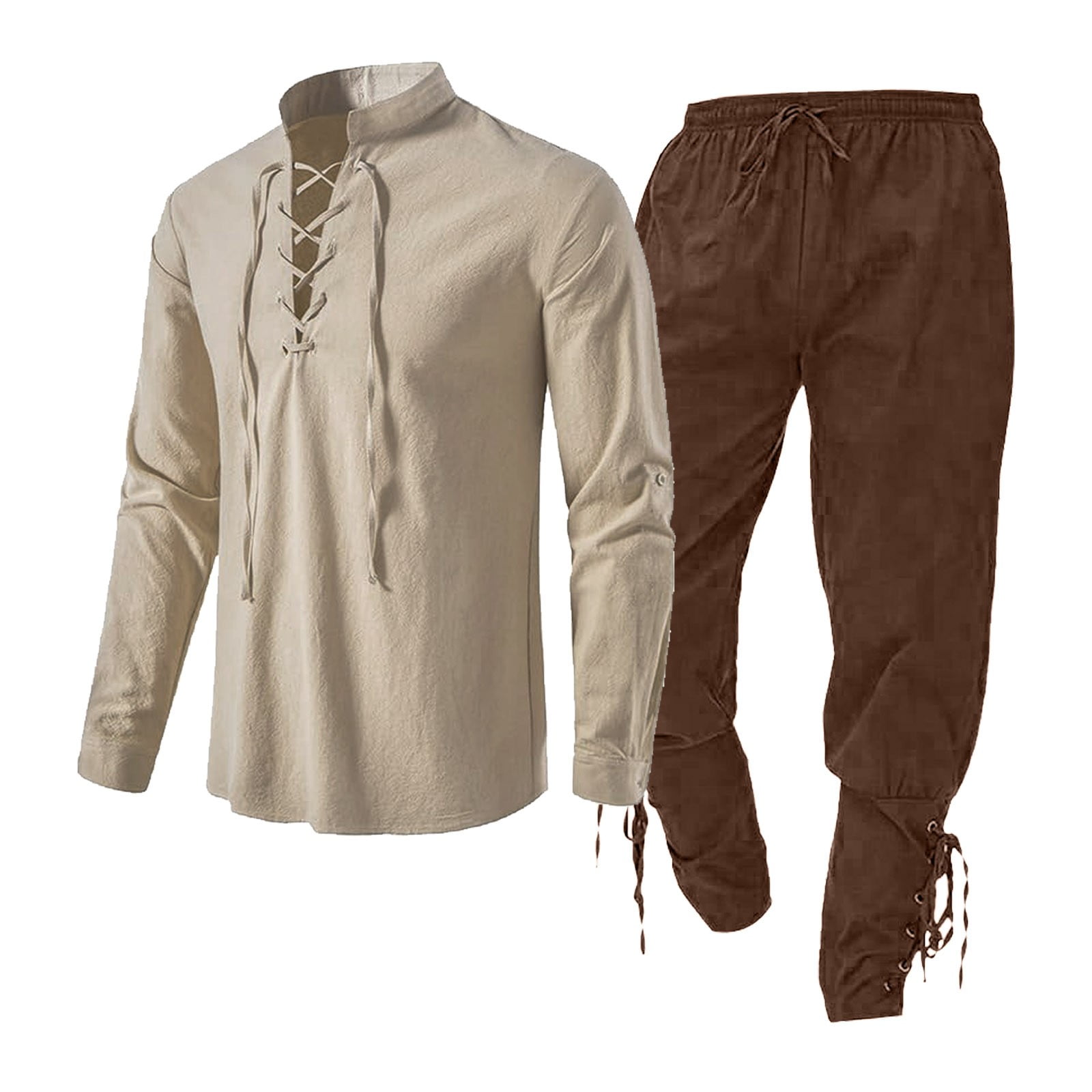 Hontri Men's Suits Medieval Men's Clothing Set Men's Clothing Set with ...