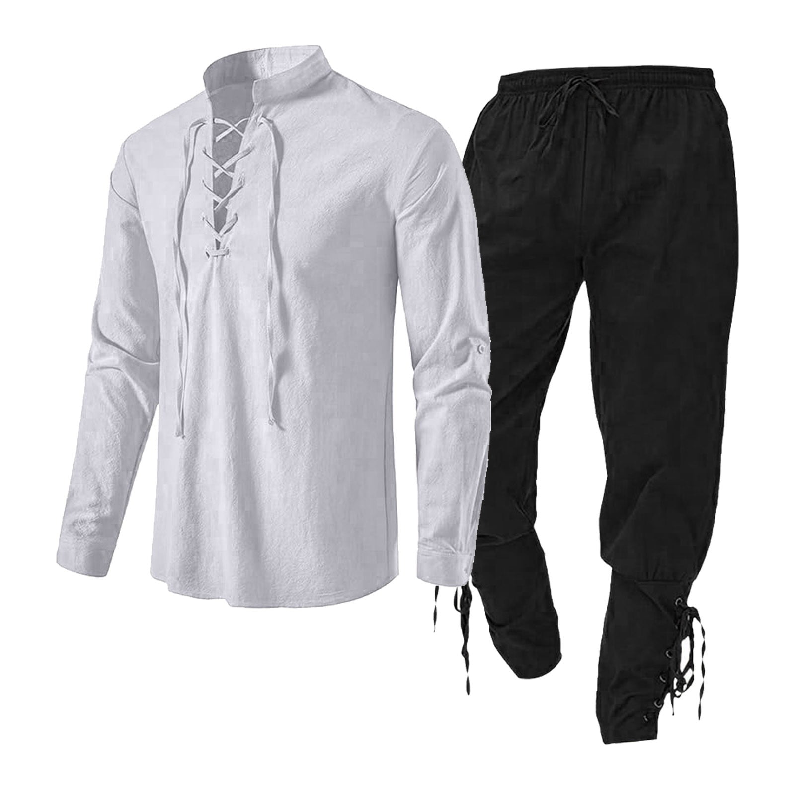 Hontri Men's Suits Medieval Men's Clothing Set Men's Clothing Set with ...