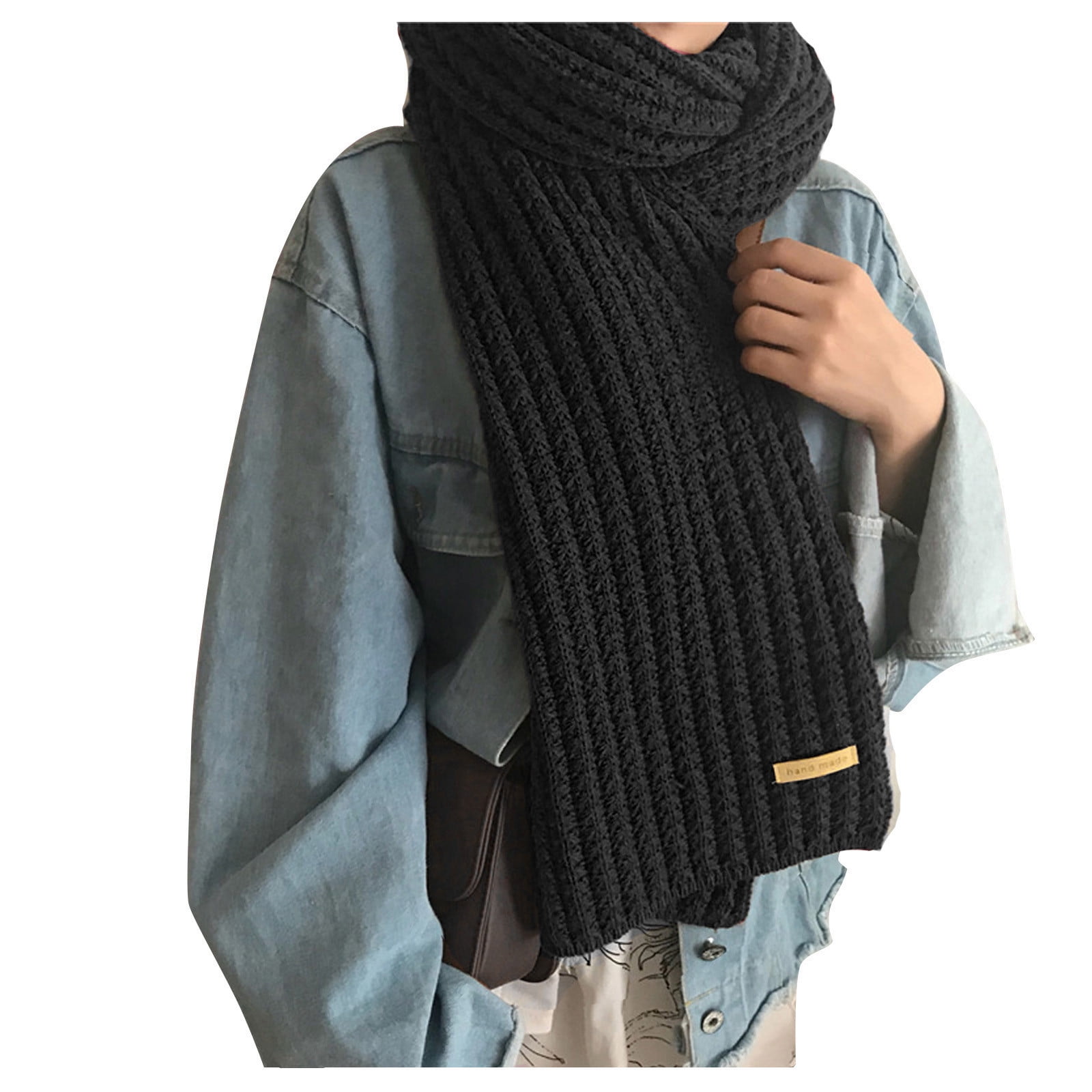 Hontri Acrylic Scarf in Clearance, 180Cm Ladies Knitted Scarf Winter ...