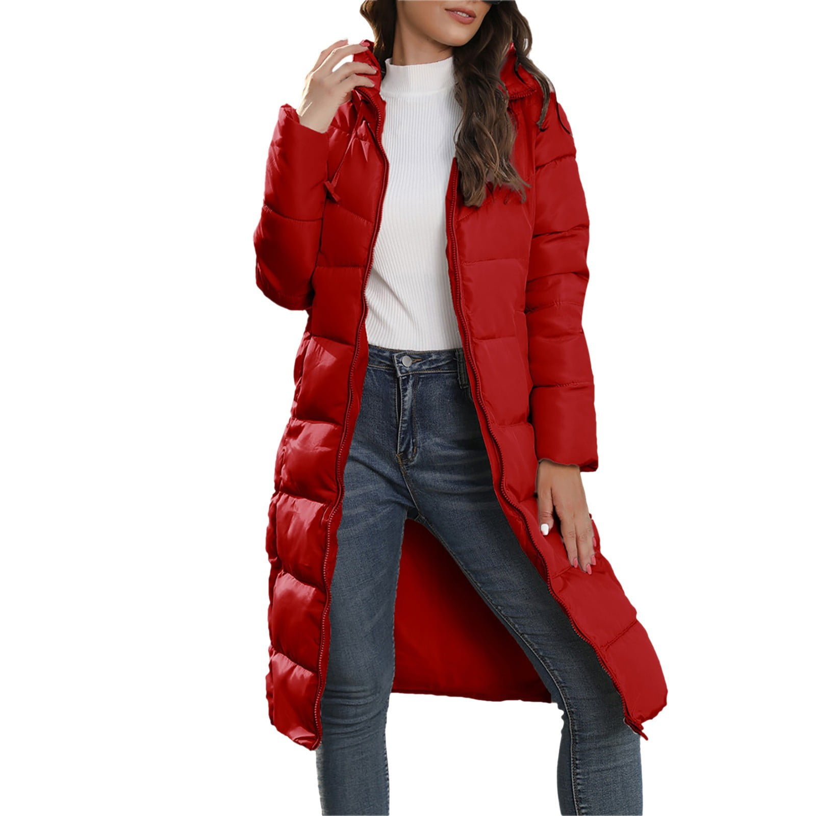 Hontri Women's Puffer Jackets, Women's Packable Down Jacket Hooded ...